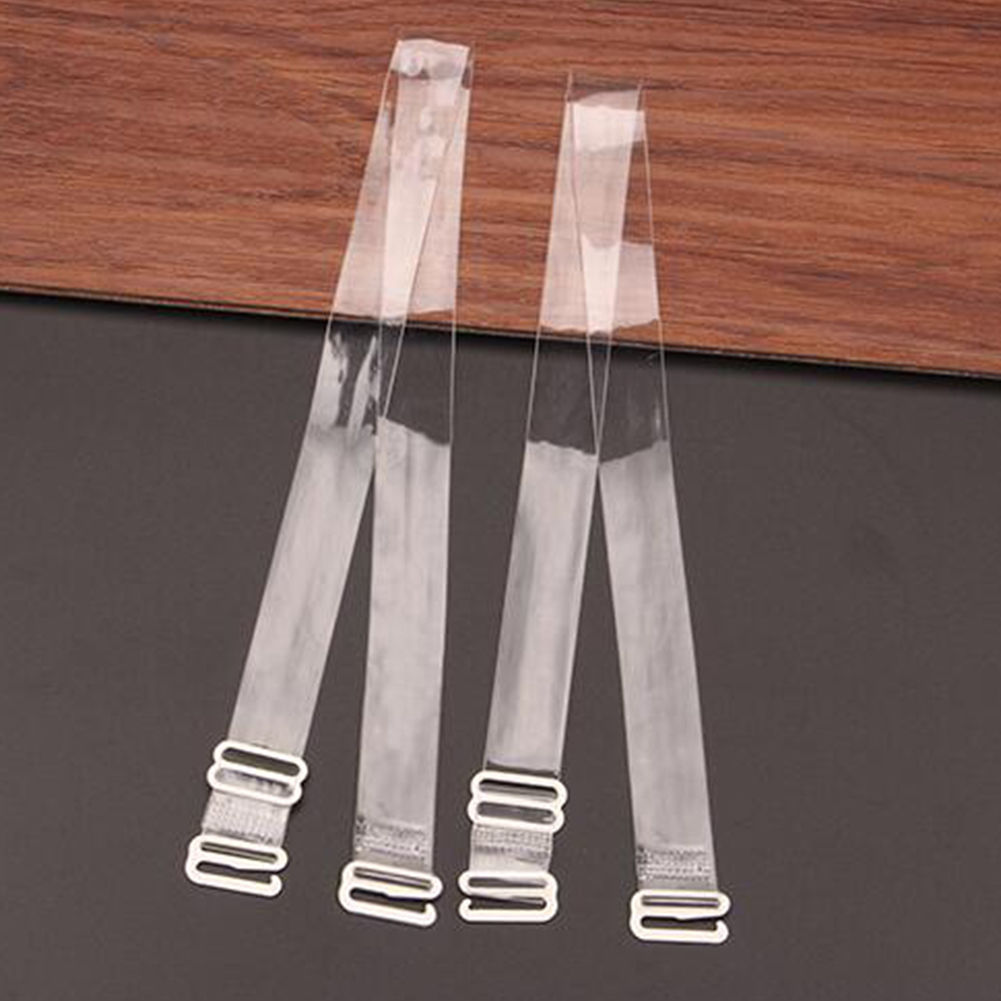 TripleClicks.com: 3 Pair Adjustable Women Clear Crystal Invisible ...